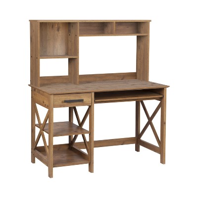 Saint Birch Houston Hutch Desks, Rustic Brown : Target