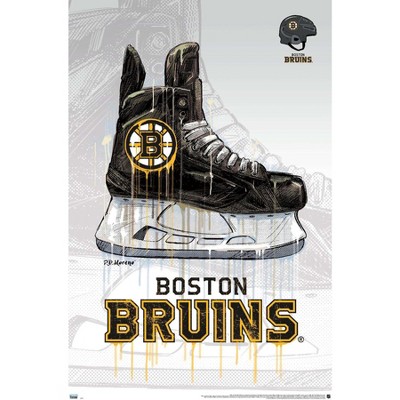 Trends International NHL Boston Bruins - Drip Skate 20 Magnetic Framed ...