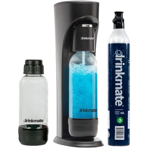 Drinkmate Special Bundle Omnifizz Soda Maker Black : Target
