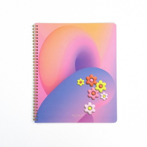 Notebook Collective College Ruled Single Subject Notebook Loopy Flower ...
