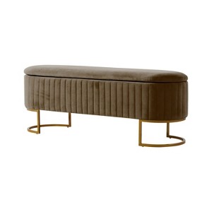 Pothier 50.5 Wide Storage Bench|ART OF LIVING DESIGNS-BROWN : Target