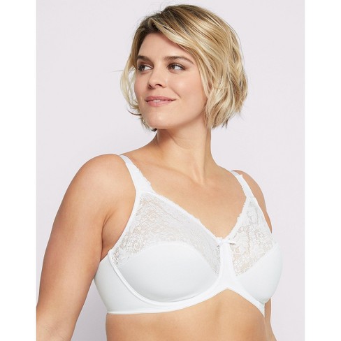 Lilyette By Bali Minimizer Underwire Bra White 44ddd Women's : Target