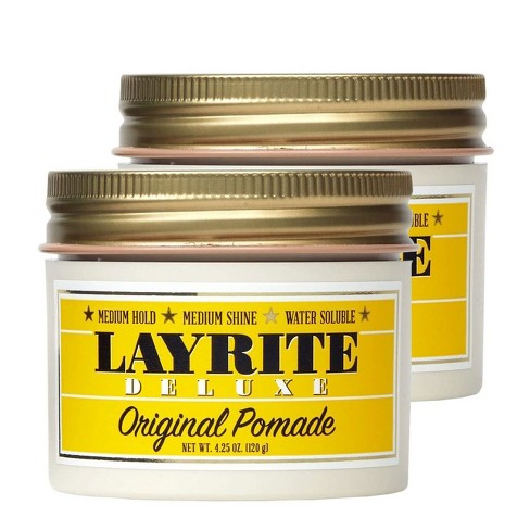 Layrite Deluxe Original Pomade - 4.25 Oz (pack Of 2) Medium Hold ...