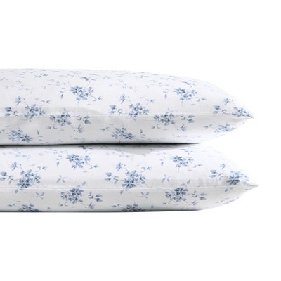 Laura Ashley Garden Muse 100% Cotton 300 Thread Count Sateen- 2 Piece ...