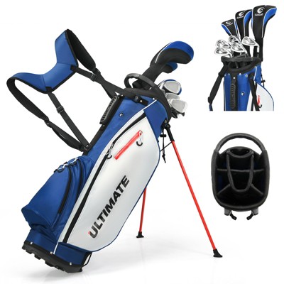 Men's Complete Golf Clubs Package Set 10 Pieces Includes Alloy Driver ...