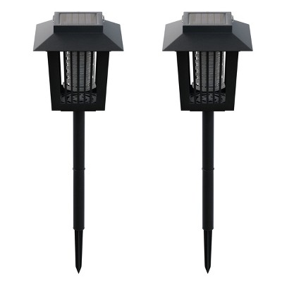 Nature Spring Outdoor Solar Led Garden Lights – Black, 6 Pieces : Target