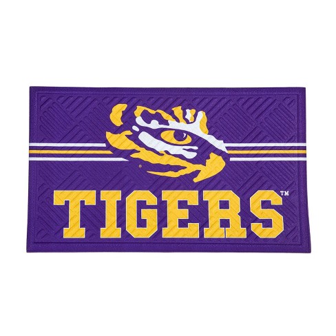 Evergreen Ncaa Lsu Tigers Embossed Mat Cross Hatch Indoor And Outdoor ...