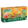 Gogo Squeez Fruit & Veggiez, Variety Peach/strawberry - 3.2oz/12ct : Target