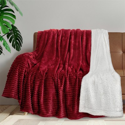 Park Designs Chunky Ribbed Knit Throw - Garnet : Target