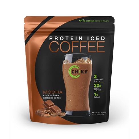 Chike Protein Iced Coffee Powder - Mocha - 15.3oz : Target