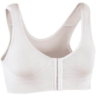 Collections Etc Women's Seamless Easy-to-close Front Hook Comfort Bra ...