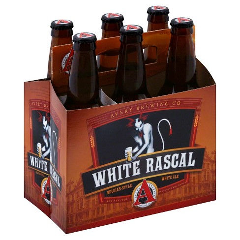 Avery White Rascal White Ale Beer - 6pk/12 Fl Oz Bottles : Target