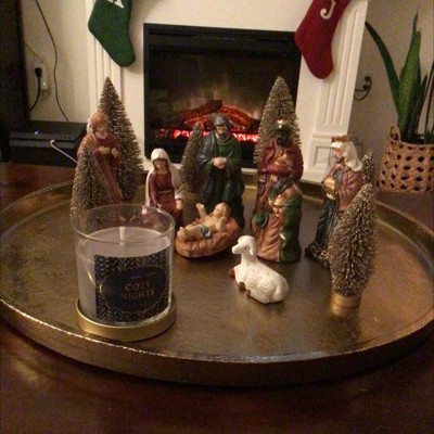 17.6" Round Aluminum Tray Gold - Threshold™ : Target