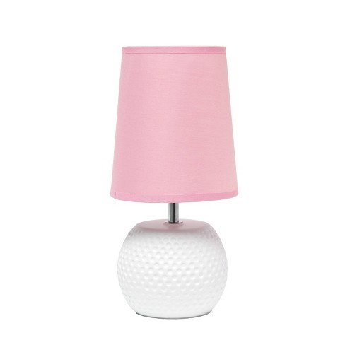 Studded Texture Ceramic Table Lamp Pink - Simple Designs: Etl Listed ...