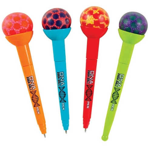 Squishy Top Dna Cosmic Boba Pens (4 Pack) - Fidget Fun Design, Black ...
