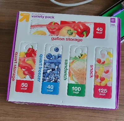 Food Storage Bags Variety Pack - Clear - 355ct - Up & Up™ : Target