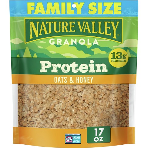 Nature Valley Protein Granola Oats & Honey Family Size Cereal - 17oz ...