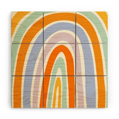 Lane And Lucia Mod Rainbow 5' X 5' Wood Wall Mural - Society6 : Target