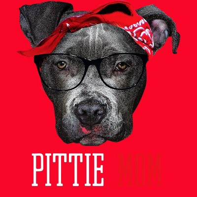 Women's Design By Humans Mother's Day Pittie Mom Pitbull Dog Lovers By ...