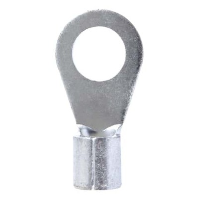 Jandorf 4 Ga. Uninsulated Wire Terminal Ring Silver 2 Pk : Target