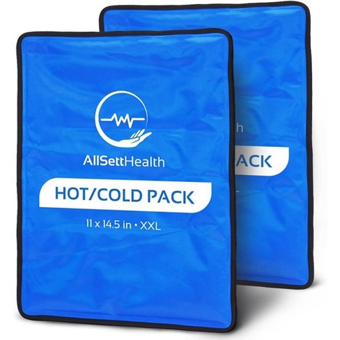 Allsett Health Large Reusable Ice Packs For Injuries | 11" X 14.5" - 2 ...