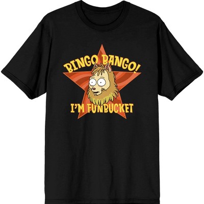 Solar Opposites Bingo Bango Funbucket Mens Black Graphic Tee : Target