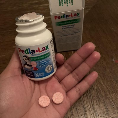 Pedia-lax Laxative Chewable Tablets For Kids - Ages 2-11 - Watermelon ...