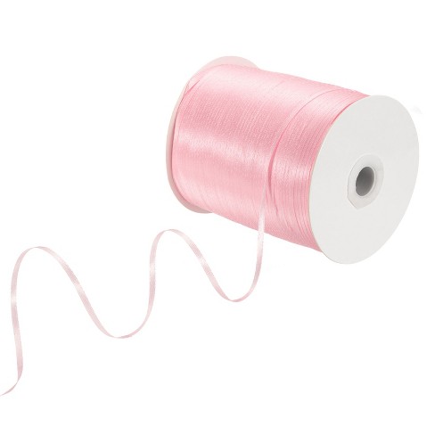 Unique Bargains Silky Smooth Soft Shiny Polyester Fabric Ribbons Pink ...