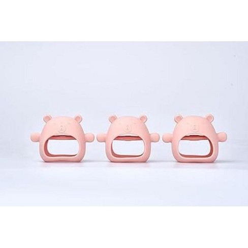 Childlike Behavior Silicone Bear Teether, Pink : Target