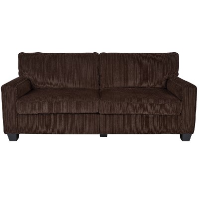78" Palisades Sofa Dark Brown - Serta : Target