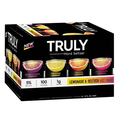 Truly Hard Seltzer Lemonade Mix Pack - 12pk/12 fl oz Slim Cans – BrickSeek