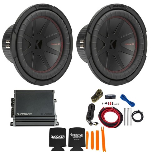 Kicker 10 Inch Comp R Woofer Includes Two 48cwr102 Package With ...