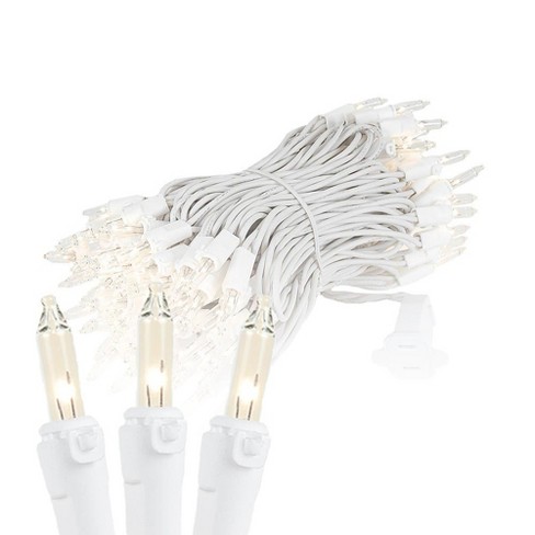 Novelty Lights Clear 100 Light Incandescent Mini Christmas String ...