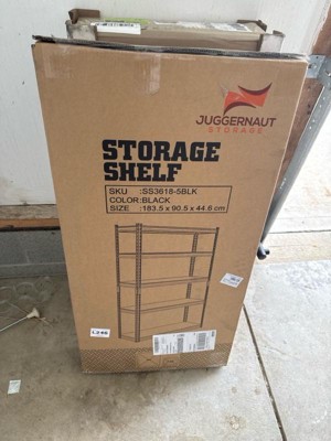 Juggernaut Storage Indoor Outdoor 36" X 72" Standalone 5 Tier Steel ...