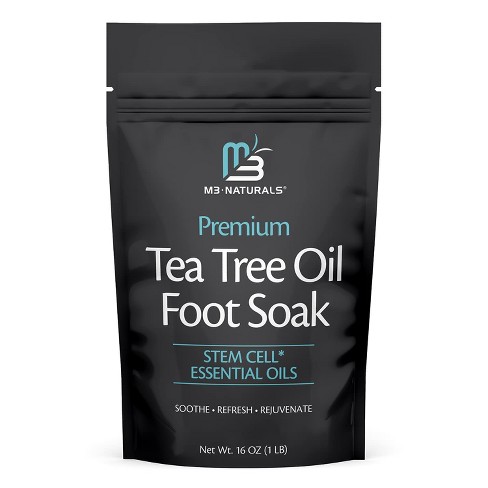 Tea Tree Oil Foot Soak, M3 Naturals, Stem Cell & Coconut Oil, 16oz : Target