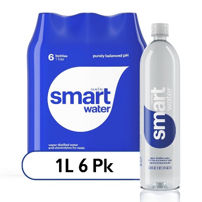 Smartwater Bottles - 6pk/33.8 Fl Oz : Target
