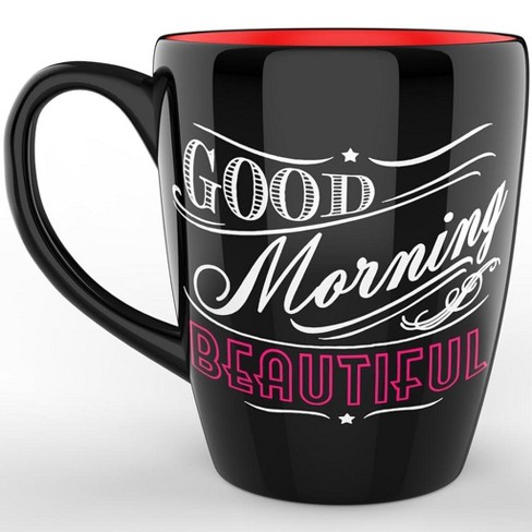 Kovot Good Morning Beautiful Coffee Mug | 18-oz Ceramic Tea Cup ...