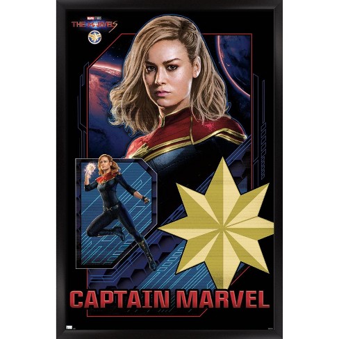 Trends International Marvel The Marvels - Captain Marvel Framed Wall ...