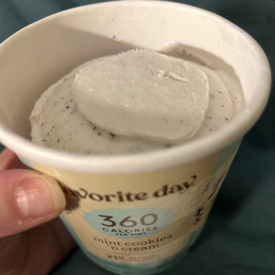 Reduced Fat Mint Cookies & Cream Ice Cream - 16oz - Favorite Day™ : Target