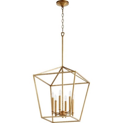 Quorum Lighting Gabriel 6-light Gold Leaf Linear Pendant : Target
