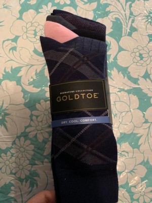 Signature Gold By Goldtoe Men's Marcos Madras Plaid Crew Socks 5pk ...