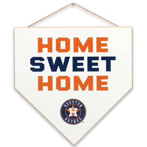 Mlb Houston Astros Home Sweet Home Hanging Wood Wall Decor : Target