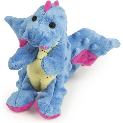 Godog Dragons Squeaker Plush Pet Toy For Dogs & Puppies - Periwinkle ...