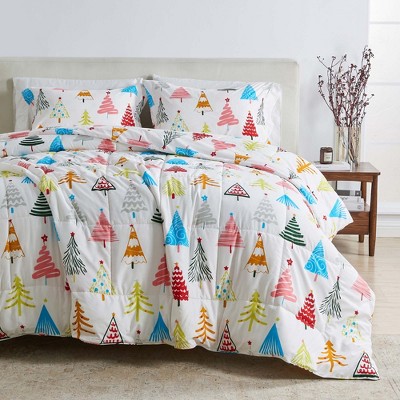 Winter-printed Comforter And Sham Set - Great Bay Home (full / Queen ...