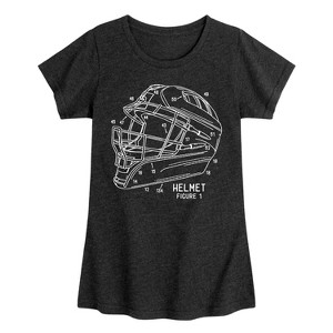 Girls' Instant Message Hockey Helmet Fitted Short Sleeve Graphic T ...