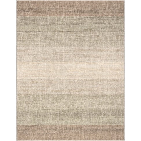 Well Woven Sunset Flatweave Vintage Gradient 5'3" X 7'3" Area Rug Beige ...