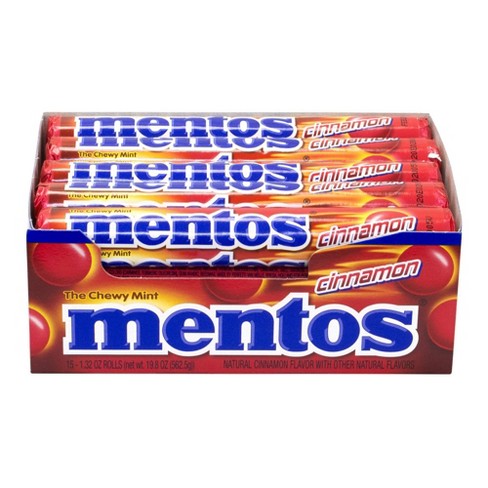Mentos Cinnamon Singles - 15ct/19.8oz : Target