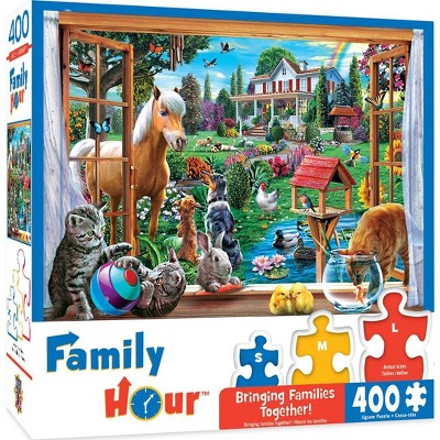 Masterpieces Inc Peeking Through 400 Piece Large Ez Grip Jigsaw Puzzle ...