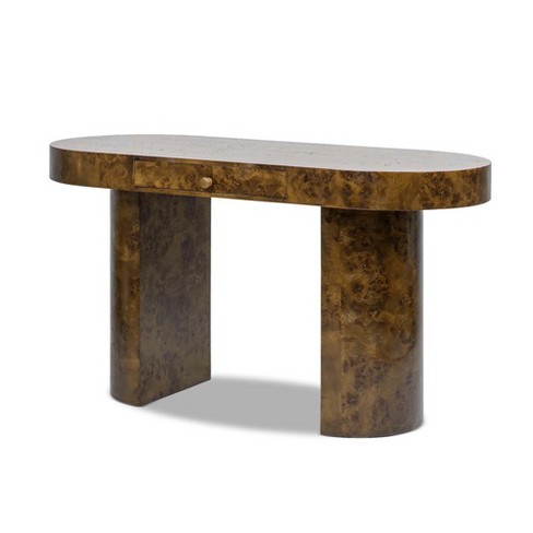 Jennifer Taylor Home Jesse 55.5" Single Drawer Oval Computer Desk : Target