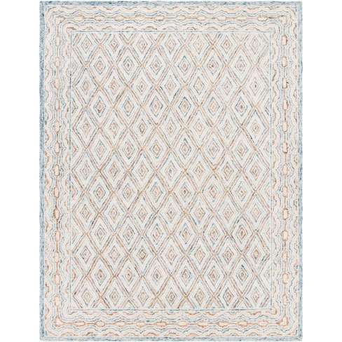 Capri Cpr217 Hand Tufted Area Rug - Blue/rust - 8'9"x11'9" - Safavieh ...
